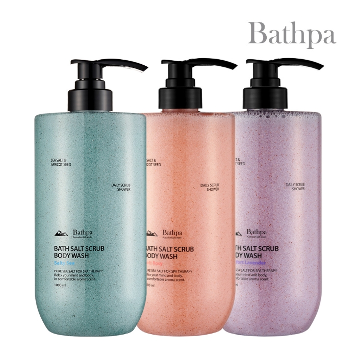 [뷰티꿀딜] 바스파 오스트레일리안 바쓰 솔트 스크럽 바디워시 1000ml 티몬