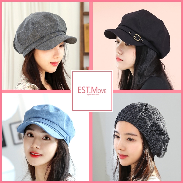 [이스트무브] 베레모 헌팅캡 빵모자 팔각모 여성모자 남자 봄 모자 니트모자 티몬